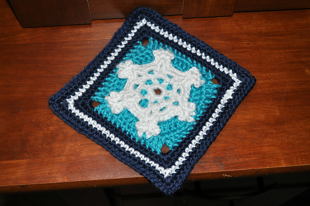 Ravelry: Snowflake Lace Square pattern by Amelia Beebe