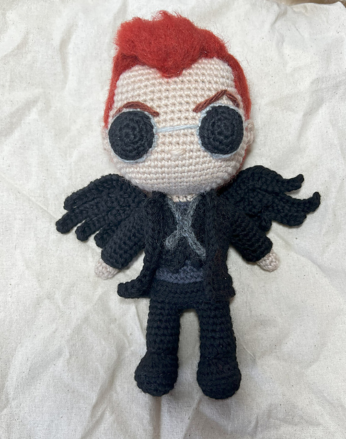 Ravelry: Good Omens Crowley pattern by Ru's Creature Creations