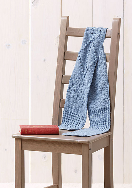 Ravelry: Wonderland Sampler Scarf pattern by Peter Franzi