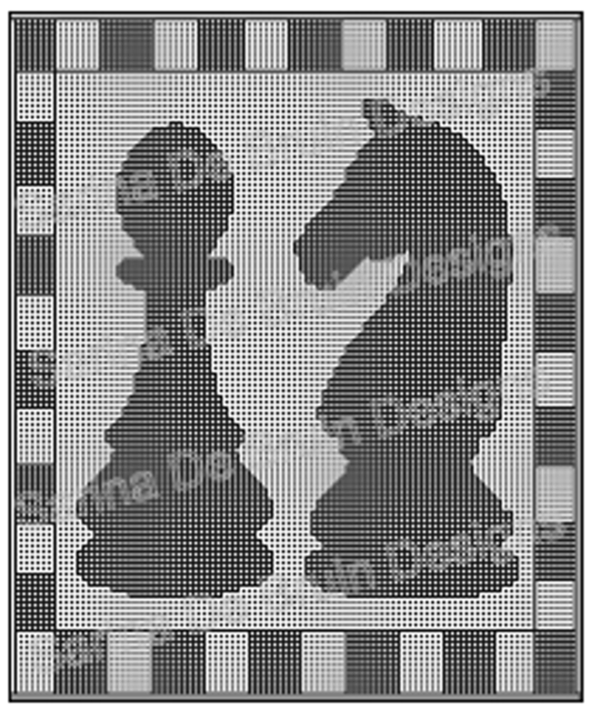 Ravelry: Interlocking Chess board pattern by Sarina De Bruin