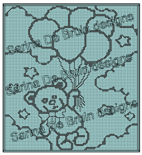 Ravelry: Interlocking Bear with baloons pattern by Sarina De Bruin