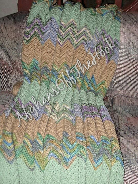 Ravelry: Ridged Zig Zag Afghan pattern by Rachel Simister