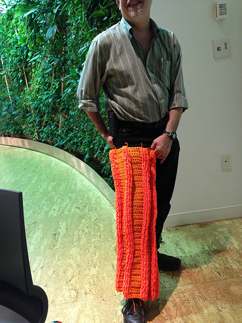 Ravelry: stacycantrell's Yarn-bomb Greek Column for tree or pole