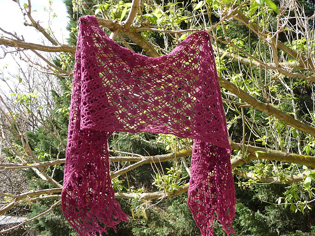 Ravelry: Style No. 2548-238 Long Open Shawl pattern by Bernat Design Studio