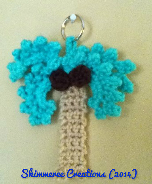 Ravelry: Palm Tree Keychain pattern by Jenn Mulherin