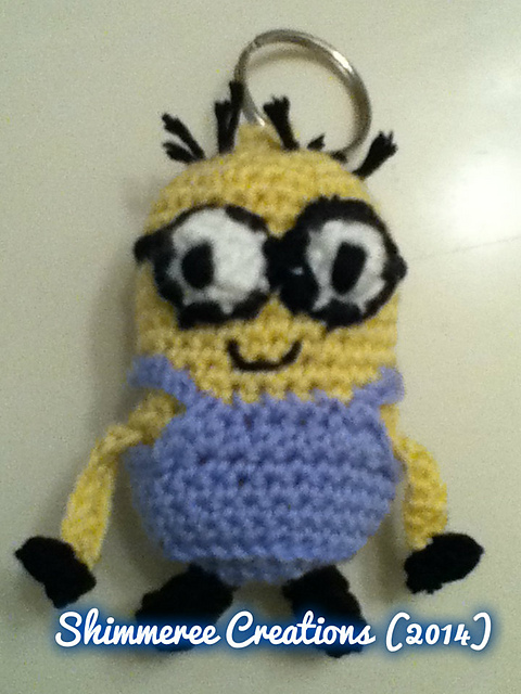 Ravelry: Amigurumi Minion Keychain pattern by Jenn Mulherin