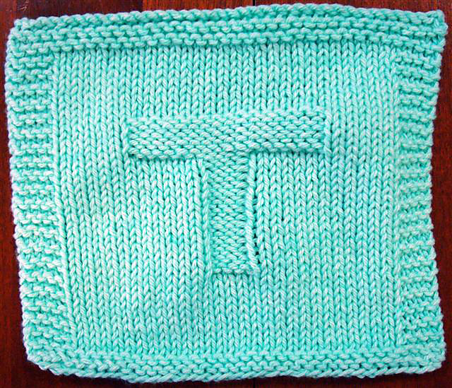 Ravelry: T Dishcloth pattern by Jill Carnell
