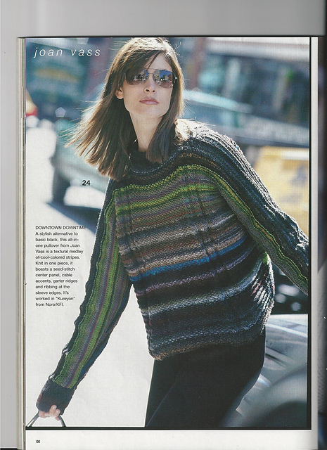 Ravelry: #24 Downtown Downtime Textured pullover pattern by Joan Vass