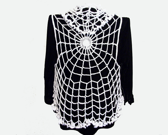 Ravelry: Gothic Spiderweb Lace Vest pattern by Stephanie Smith