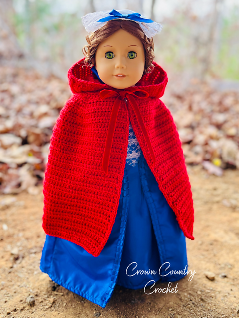 Ravelry: Scarlet Cloak for 18" Dolls pattern by Stevie Hill