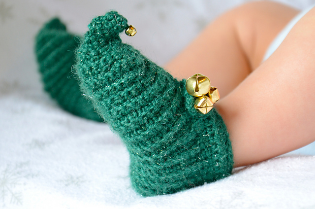 Ravelry: Jolly Elf Booties pattern by Adrian Roadman