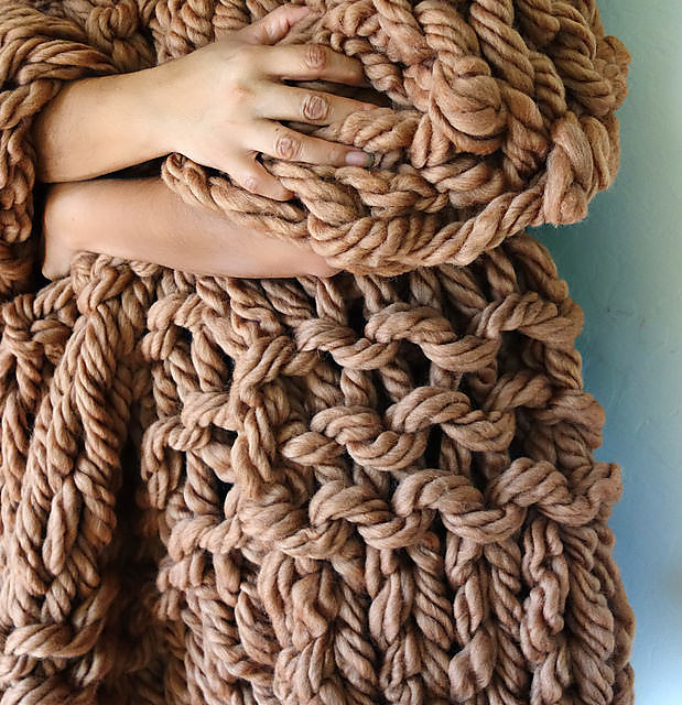 Ravelry: Arm Knit Throw pattern by Jennifer Hansen