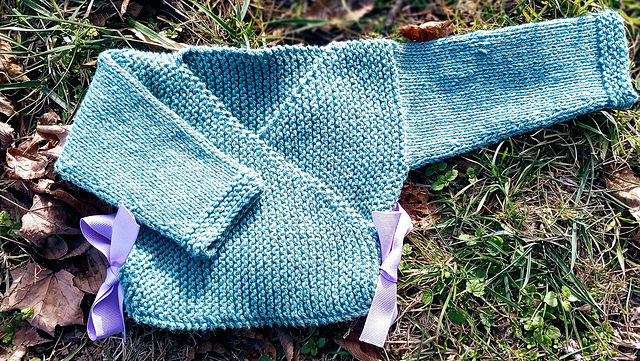 Ravelry: Easy Surplice Baby Sweater pattern by Lauren McGoveran