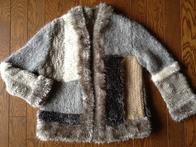 Ravelry: p.6 Patch-Work Style Jacket pattern by Keiko Okamoto (岡本啓子)