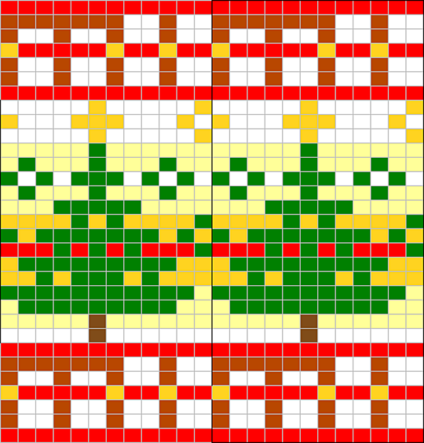 Ravelry: Christmas tree chart pattern by Sandra Jäger