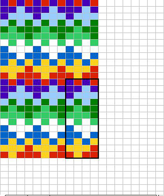 Ravelry: Allover crosses chart pattern by Sandra Jäger