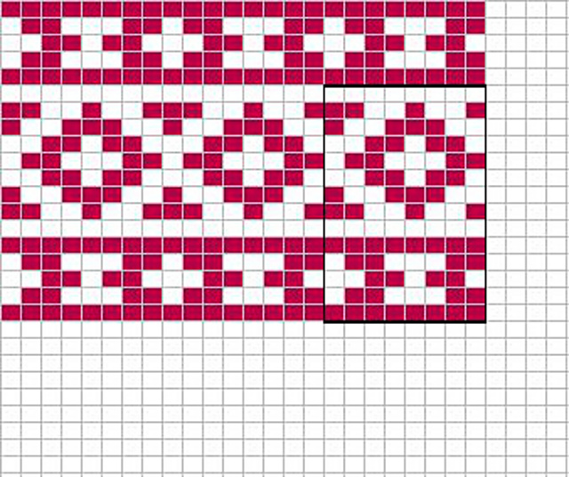 Ravelry: Rhombus chart pattern by Sandra Jäger