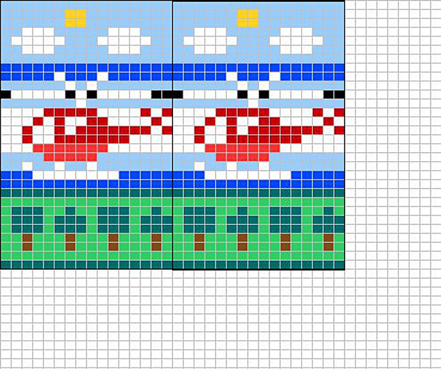 Ravelry: Little red helicopter chart pattern by Sandra Jäger