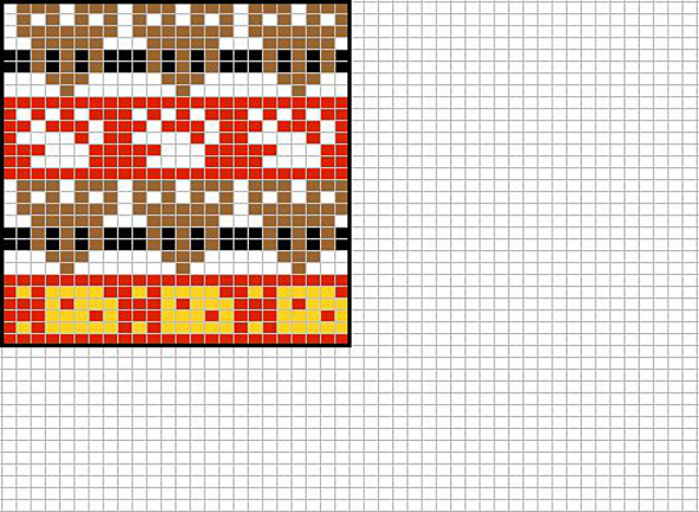 Ravelry: Mouse face chart pattern by Sandra Jäger