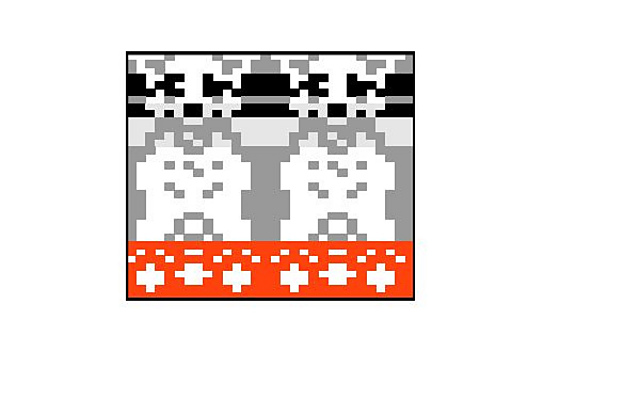 Ravelry: Chinese crested dog chart pattern by Sandra Jäger