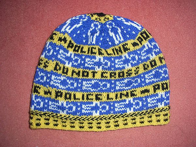 Ravelry: Crime scene long beanie pattern by Sandra Jäger