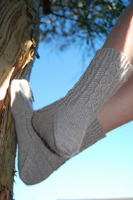 Ravelry: Micro Aran Socks pattern by Melissa Deutsch Scott