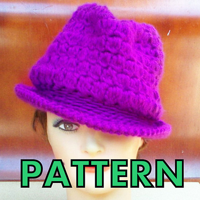 Ravelry: ANDY Crochet Fedora Hat pattern by strawberrycouture