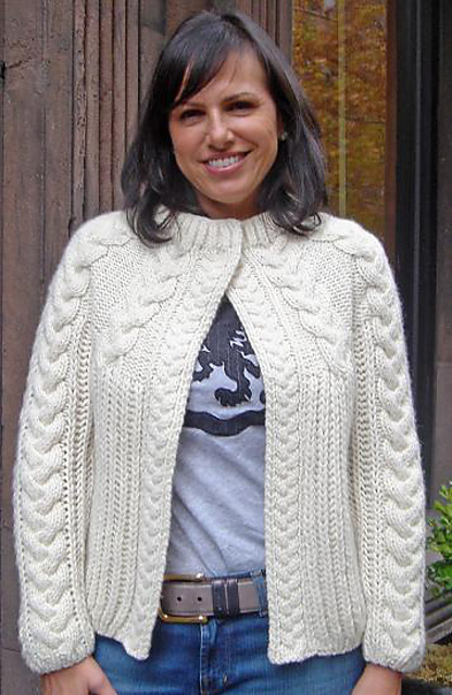 Ravelry: Cable Cardigan pattern by Lidia Karabinech