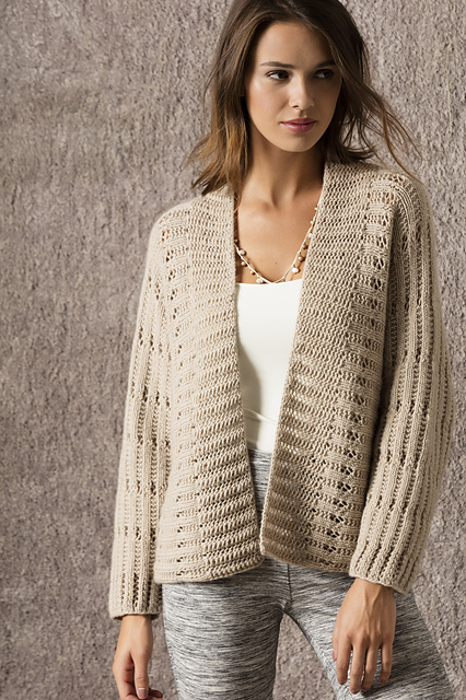 Ravelry: Buckhead Open-Front Cardigan pattern by Irina Poludnenko