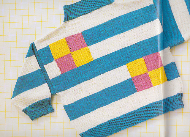 Ravelry: Stripe and Block Sweater pattern by Sue Bradley Design