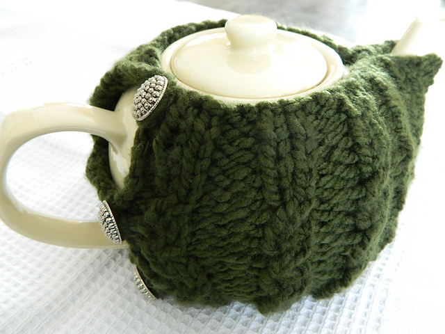 Ravelry: Cable Knit Teapot Cozy pattern by Susan Spatz