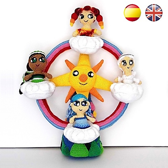 Ravelry: Ferris wheel of the elements pattern by Gretel Crespo