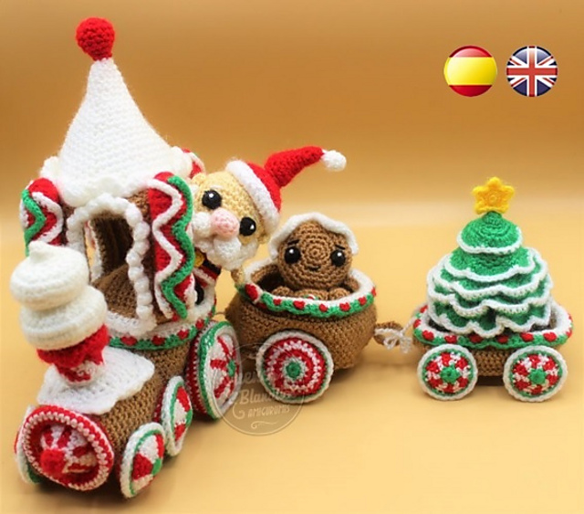 Ravelry: Gingerbread Train pattern by Gretel Crespo