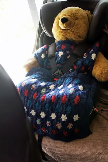 Ravelry: Dotty Car Seat Cover pattern by Sue Speechley