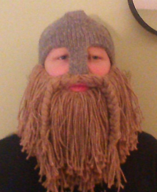 Ravelry: LARPing Helmet with Optional Beard pattern by Susan Henry