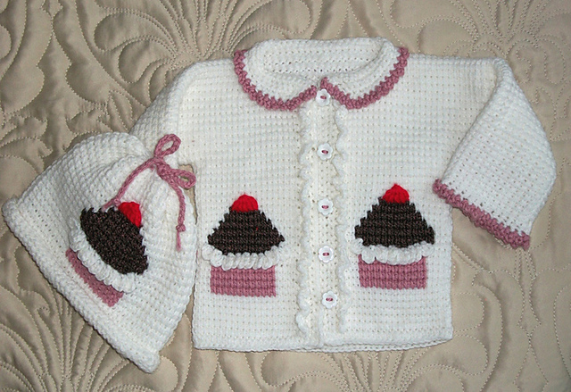 Ravelry: Baby Girl Sweater Set pattern by Annette Sanko