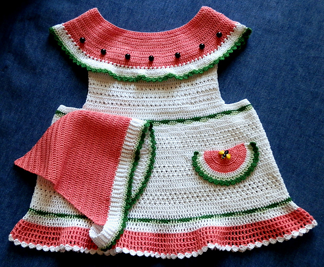 Ravelry: Baby PINAFORE DRESS pattern by Annette Sanko