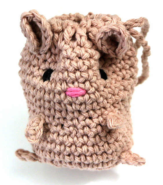 Ravelry: Amigurumi styled Hamster Pouch pattern by Crystal Oldfield