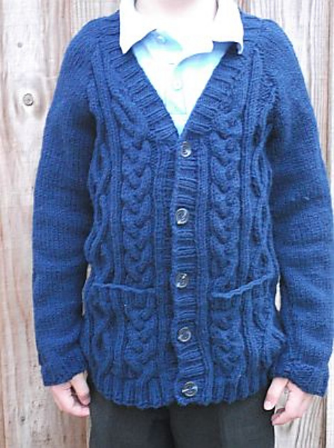 Ravelry: Boys' Aran Cardigan pattern by Sirdar