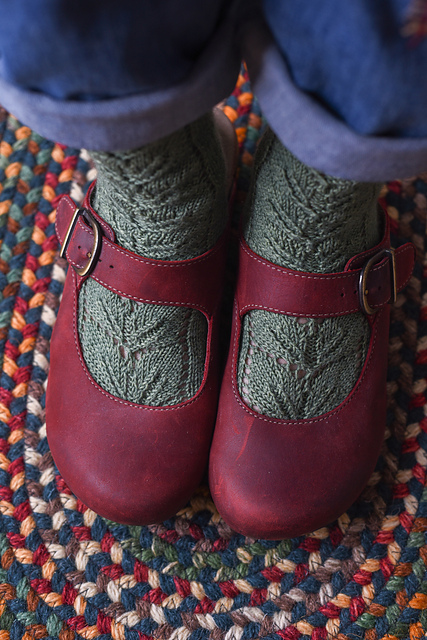 Ravelry: Wild Leaf Socks pattern by Susan B. Anderson