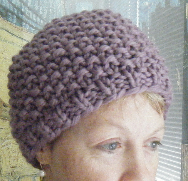 Ravelry: Fast Seed Stitch Hat pattern by Susan Adkins
