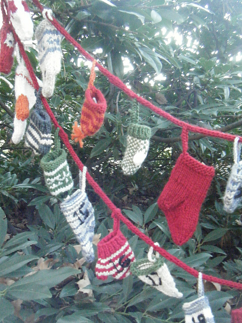 Ravelry: Advent Christmas Mini Sock, Hat & Mitten Calendar pattern by ...