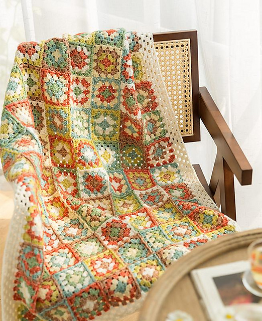 Ravelry: Fields Patchwork Blanket pattern by Susan's family
