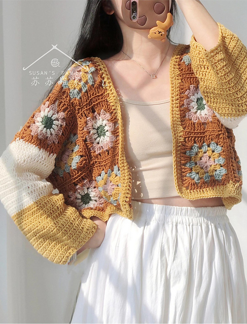 Ravelry: Countryside Granny Square Cardigan pattern by Susan's family