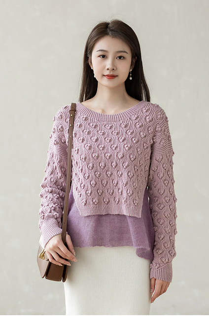 Ravelry: Berry Layered-look Sweater pattern by Susan's family