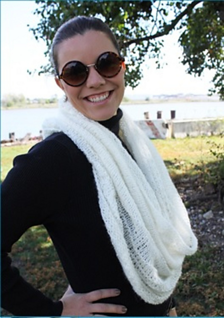 Ravelry: Estella Oversize Lacy Cowl pattern by Susan Leibowitz