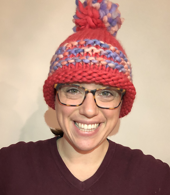 Ravelry: Big Pom Pom Hat pattern by Susan Leibowitz