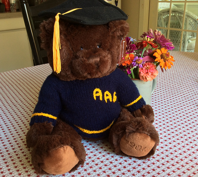 Ravelry: suzymarie's Bear's Graduation Sweater