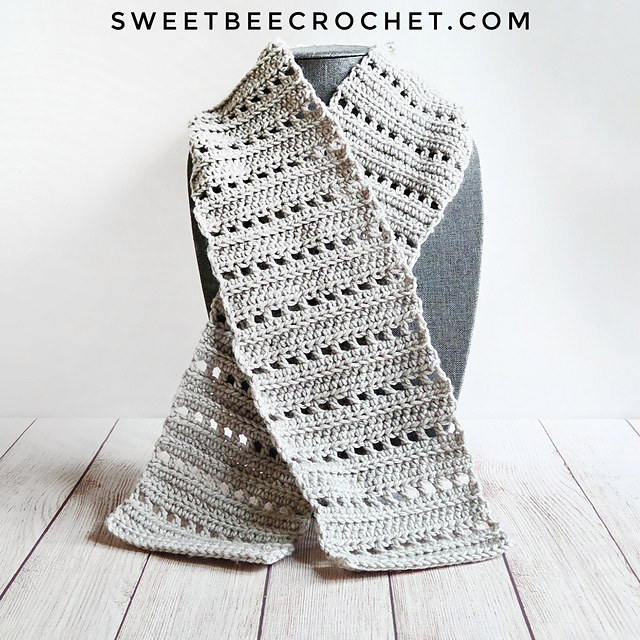 Ravelry: Easy Worsted Weight Scarf pattern by Sweet Bee Crochet