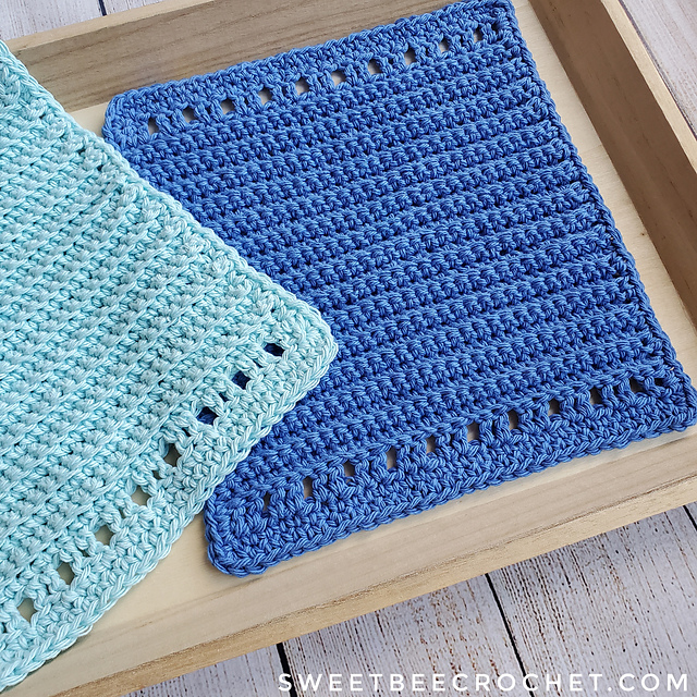Ravelry: Textured Back Loop Washcloth pattern by Sweet Bee Crochet
